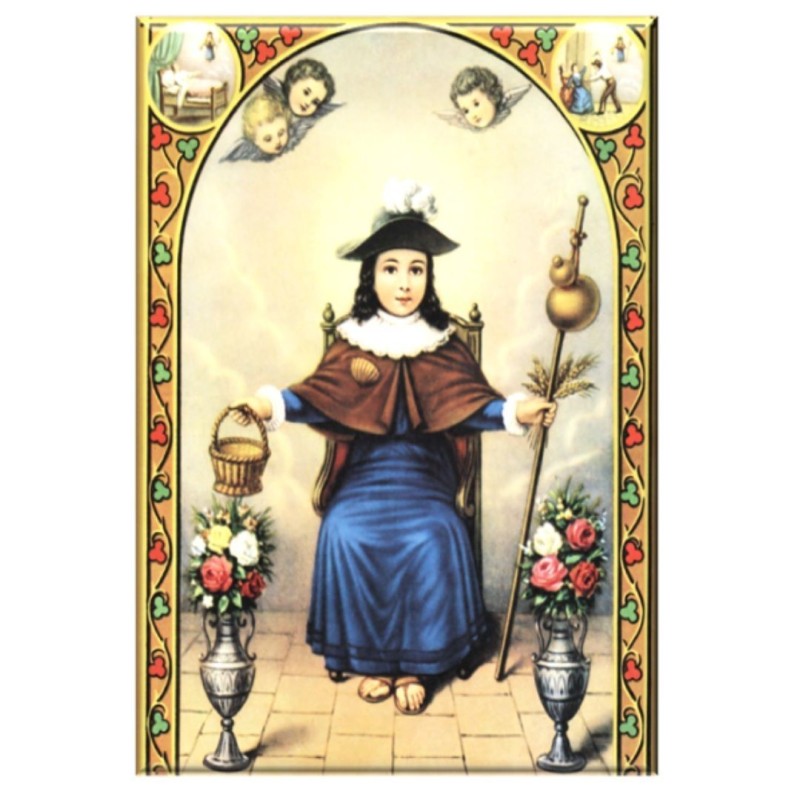 Santo Niño de Atocha Imagen en azulejo ADE Tamaño 20x30 cm