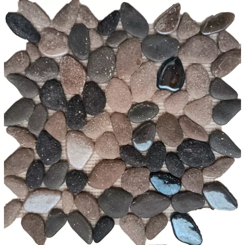 Malla decorativa para piso Diseño Piedras Gris 27x27cm - Alcesa