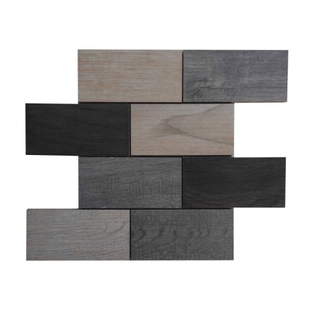 Malla para piso y pared formato ladrillo Borneo 30x30 cm - Alcesa