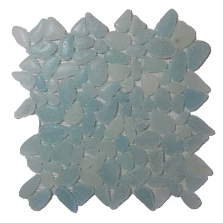 Malla para piso y pared diseño piedras turquesa 27x27 cm - Alcesa