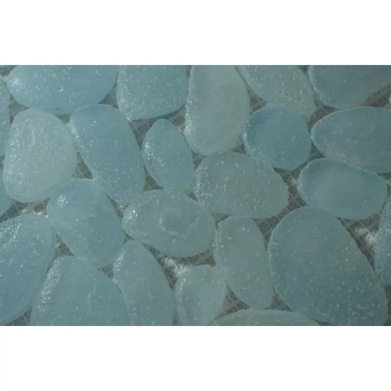 Malla para piso y pared diseño piedras turquesa 27x27 cm - Alcesa