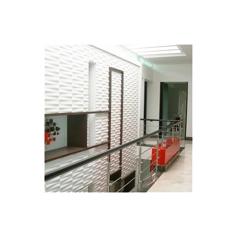 Panel decorativo 3D PVC D034 4 pzas 50x50 cm 1m2